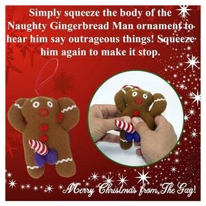 Holiday | Lick Me Gingerbread Man Talking Ornament | Poshmark